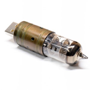 Steampunk USB Flash Drive Copper Pentode USB 3.0 64GB / 128GB Red ...
