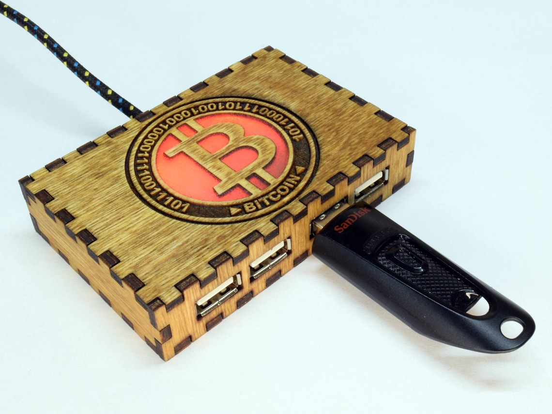 Bitcoin USB Hub BTC Cryptocurrency Style Just Hodl | Etsy