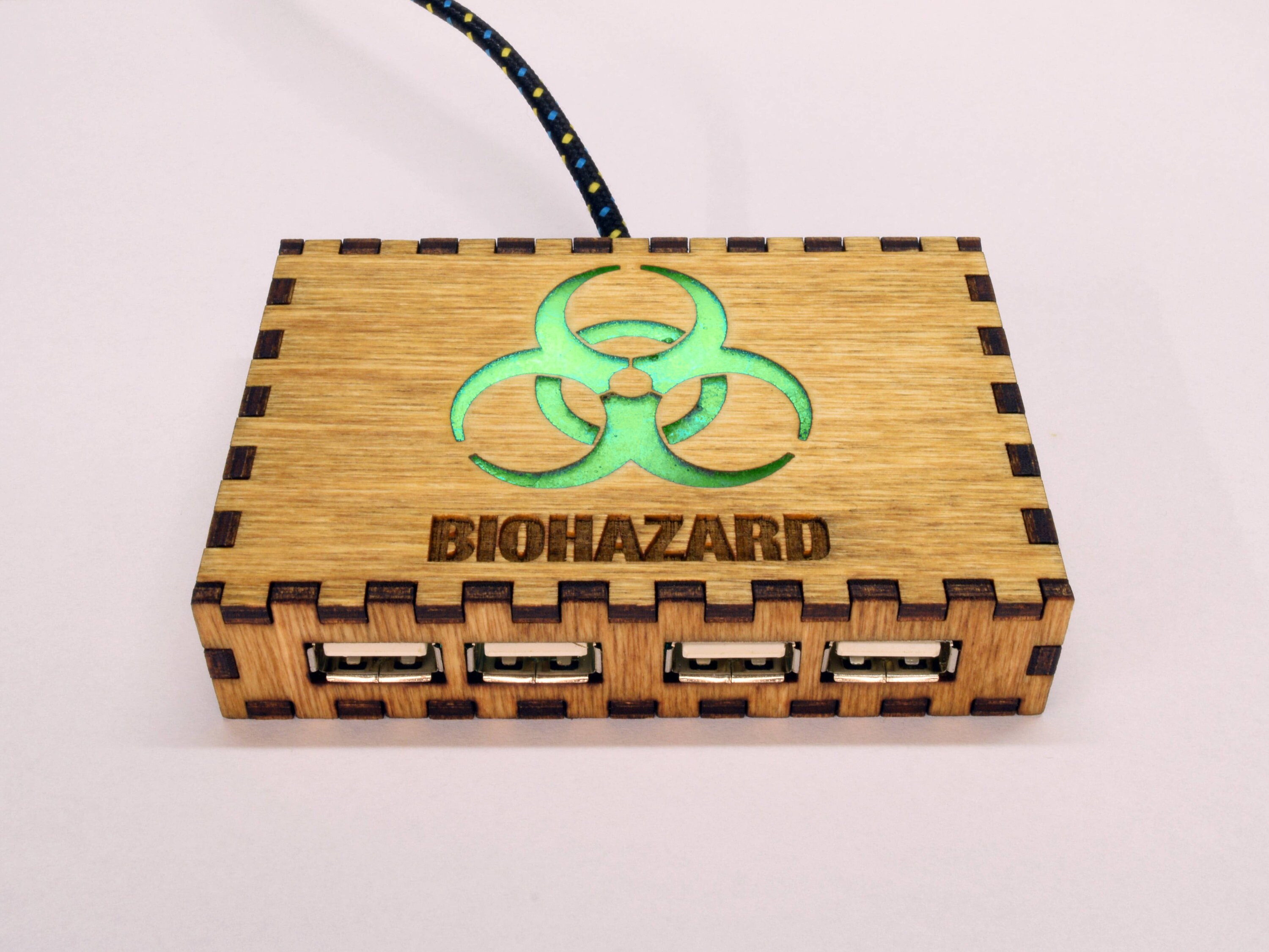 Cyberpunk Biohazard USB Hub Zombie Apocalypse Style Covid - Etsy España