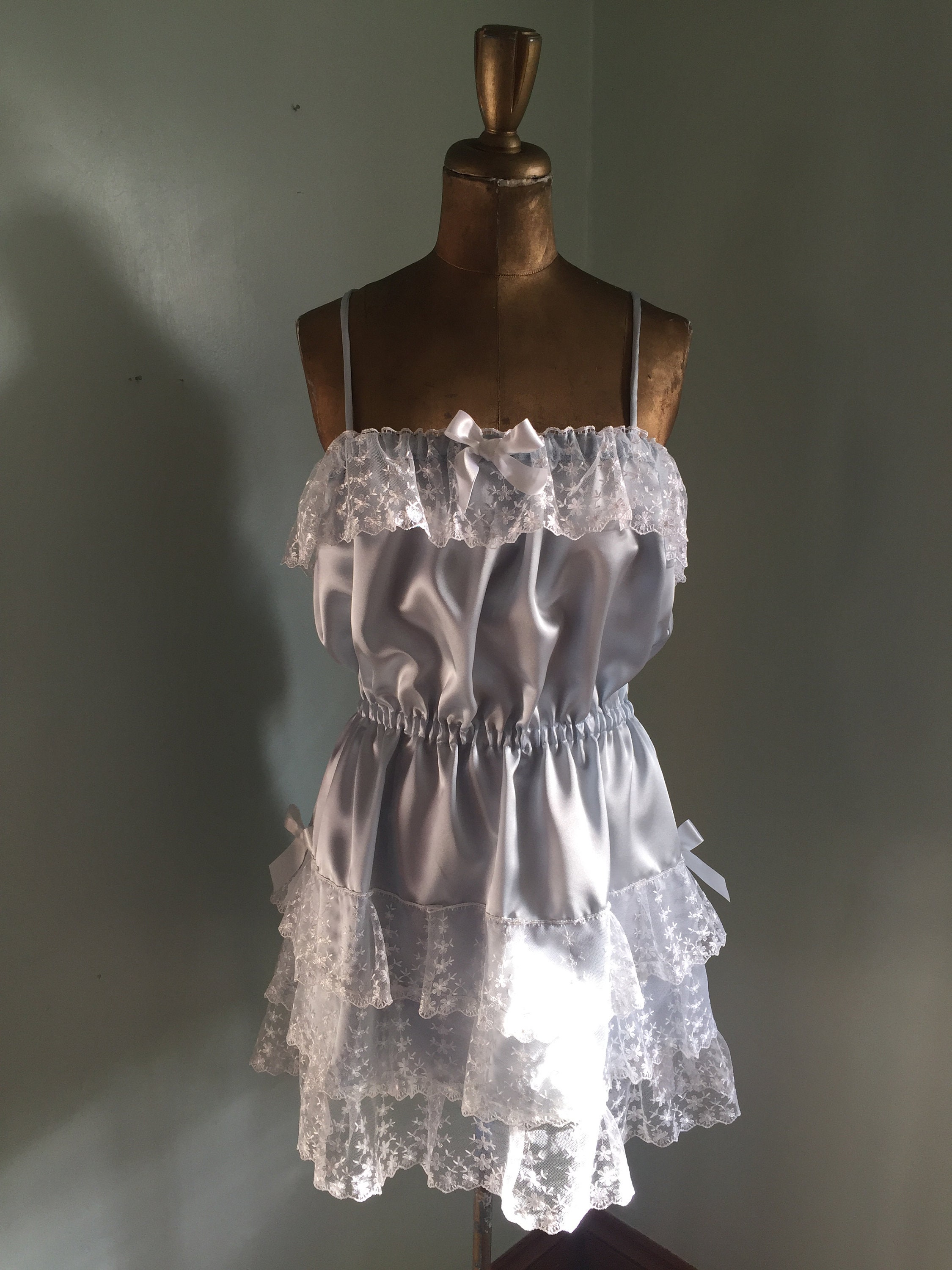 Gorgeous Negligee Set Feminine Negligee Set Satin Nightgown | Etsy