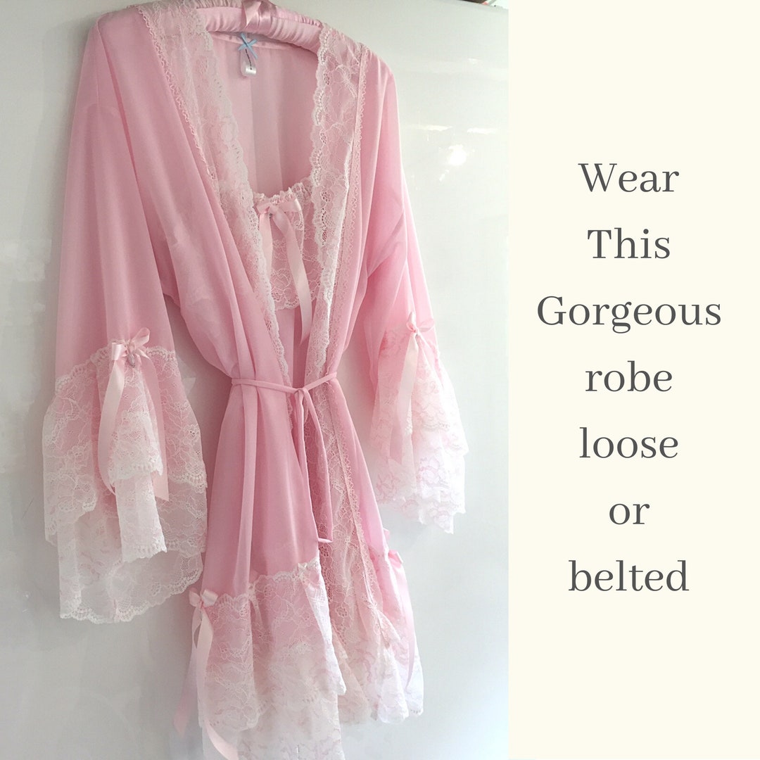 Gorgeous Negligee Set Feminine Negligee Set Sheer Nightgown - Etsy