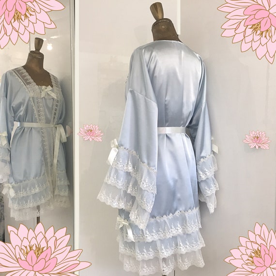 Gorgeous Negligee Set Feminine Negligee Set Satin Nightgown | Etsy