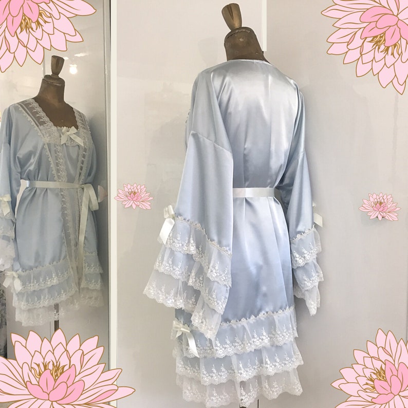 Gorgeous Negligee Set Feminine Negligee Set Satin Nightgown | Etsy