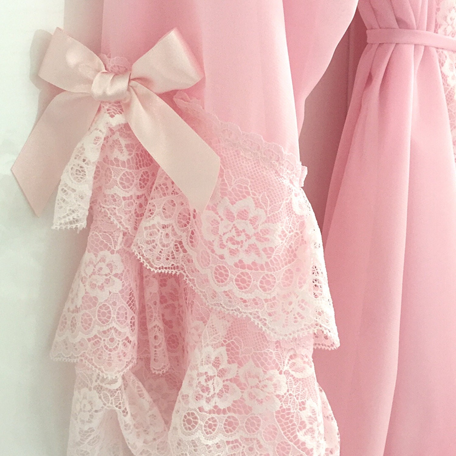 Gorgeous Feminine Negligee Set Pink Nightgown Frilly - Etsy Australia