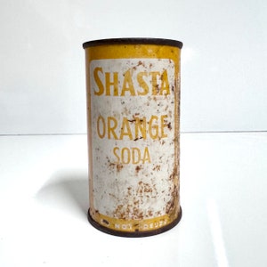 Antique Shasta California Orange Soda Can Collectible Vintage 1950s ...