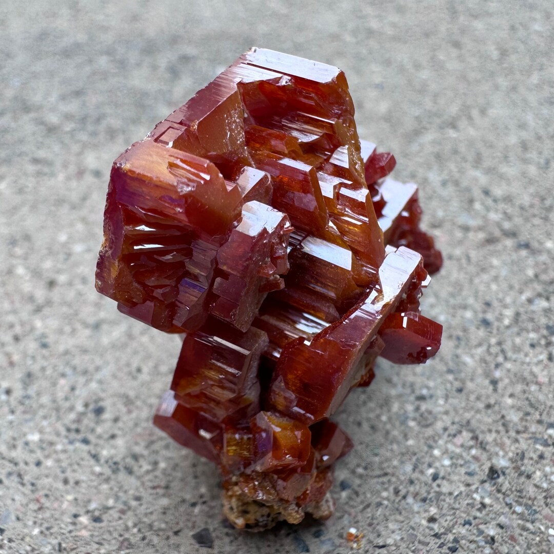 Rare 1.3” Large Red Gem Vanadinite Crystal Cluster 27g Mineral Specimen ...