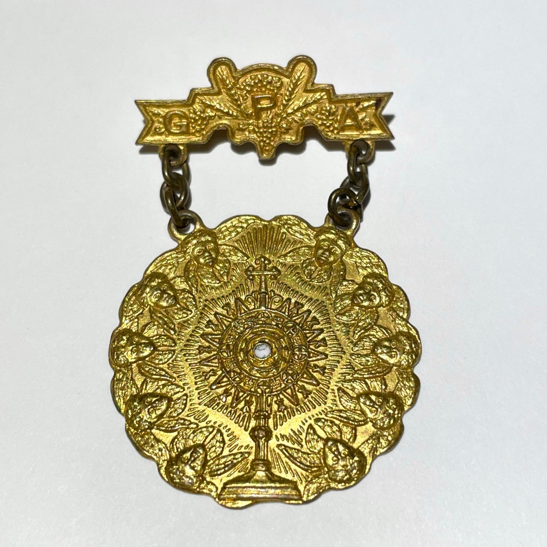 Rare 2” Vintage 1920s Brass Medallion Green Duck Co Chicago USA Pin ...