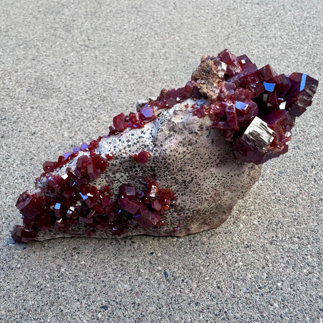 Rare 4.3 Large Gem Red Vanadinite on Matrix Crystal Cluster 191g ...