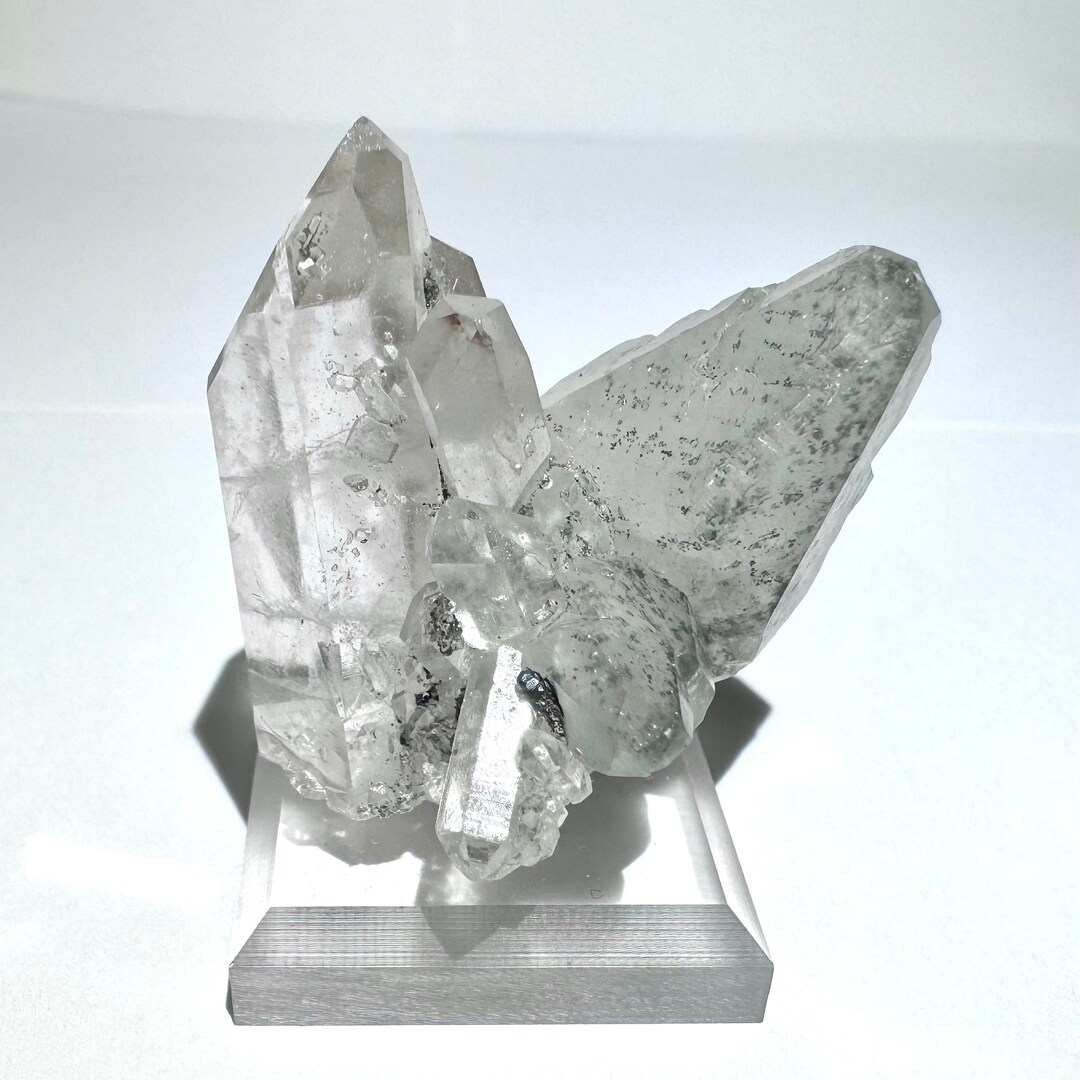 Rare 1.3” Museum Quality Quartz & Dogtooth Calcite With Skuttérudite ...