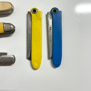 5pc Lot Vintage Collectible 1970s Pocket Knife Set Fishermans Toothpick ...