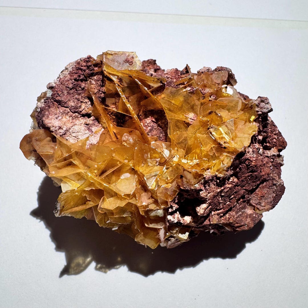 Arizona Wulfenite Crystal Cluster Ex Pinal Museum 1.8” 42g Mineral ...