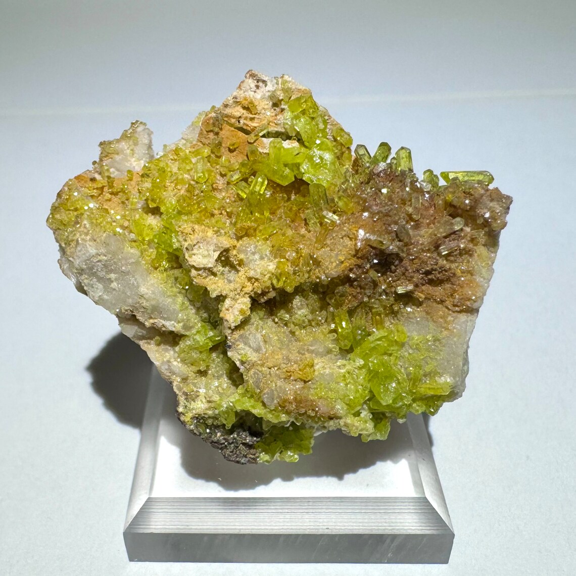 Rare 1.3” Gem Yellow Green Pyromorphite Crystal Cluster 18g Mineral ...