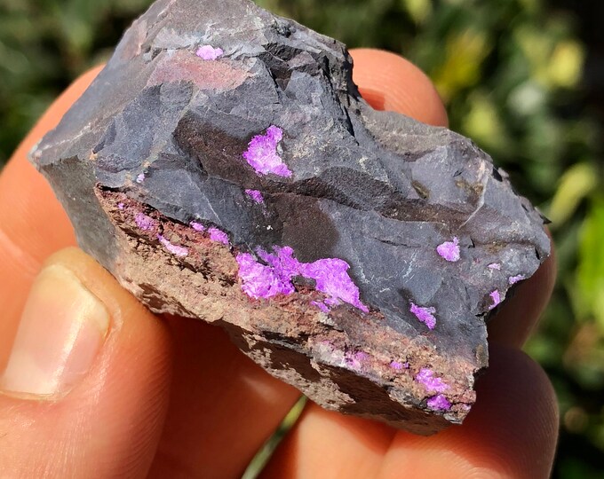 Rare 46g Vibrant Fibrous Chatoyant SUGILITE on Matrix Crystal - Etsy