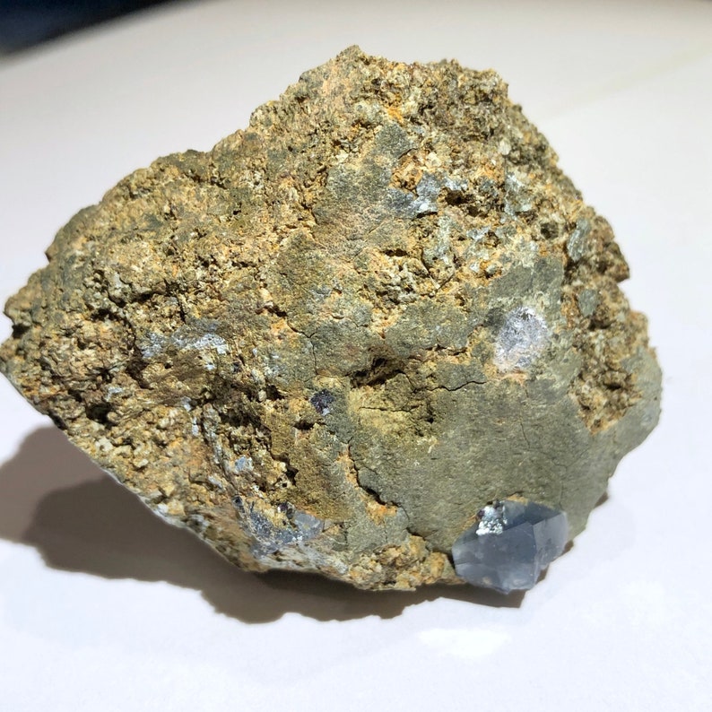 Rare 143g Natural Blue Quartz on Matrix Crystal Specimen La | Etsy