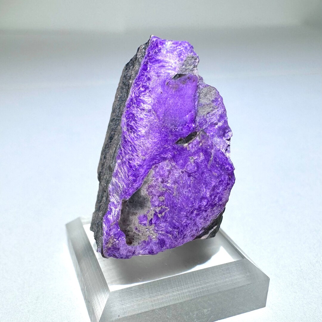 Rare Gem Sugilite Mineral 8.6g Partially Polished Crystal Specimen ...