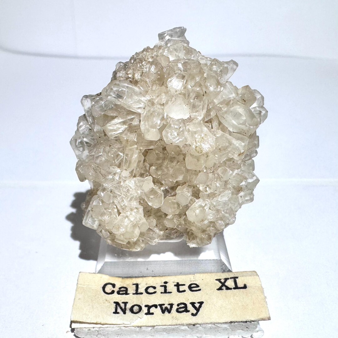 Norwegian Columnar Calcite Crystal Cluster 1.5” 30g Old Stock Mineral ...
