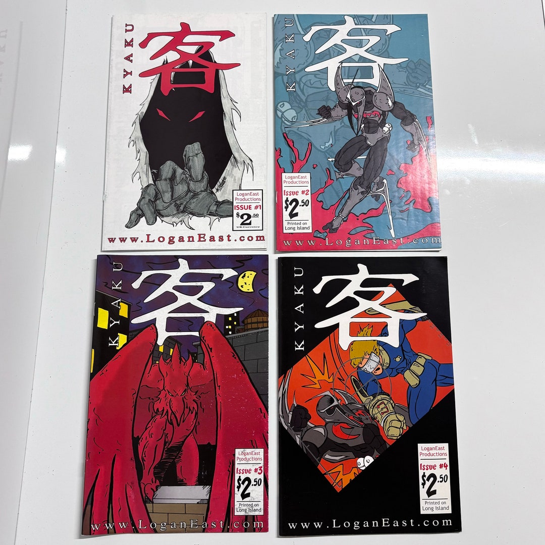 Lote de 4 ejemplares de Kyaku Comic Book, números 1 a 4, de Joe ...