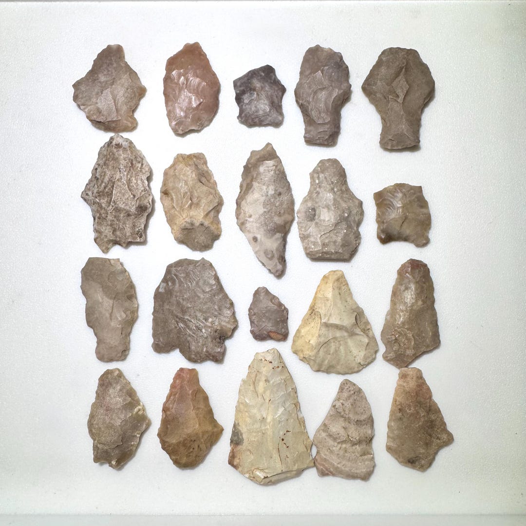 20pc Lot Genuine Arizona Arrowhead Artifacts Set Wholesale Native ...