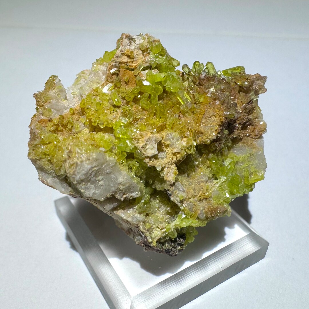 Rare 1.3” Gem Yellow Green Pyromorphite Crystal Cluster 18g Mineral ...