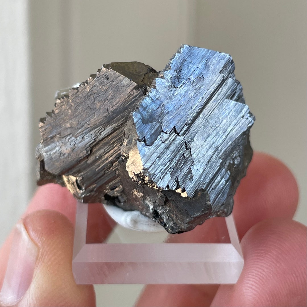 Rare 1.3” Museum Quality Twin Arsenopyrite W/ Muscovite Crystal Cluster ...