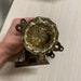 Vintage 6” 1800s Antique Corbin Glass Doornob and Rusted Steel Keyhole ...
