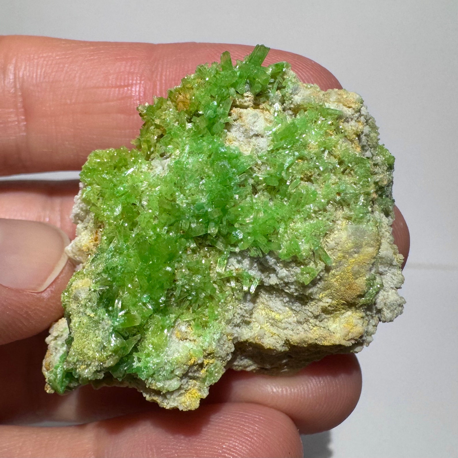 Rare 1.8 Museum Quality Gem Green Pyromorphite Crystal Cluster 30g ...