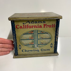 Rare 6.6 Vintage 1917 Adams California Fruit Chewing Gum Antique Store ...