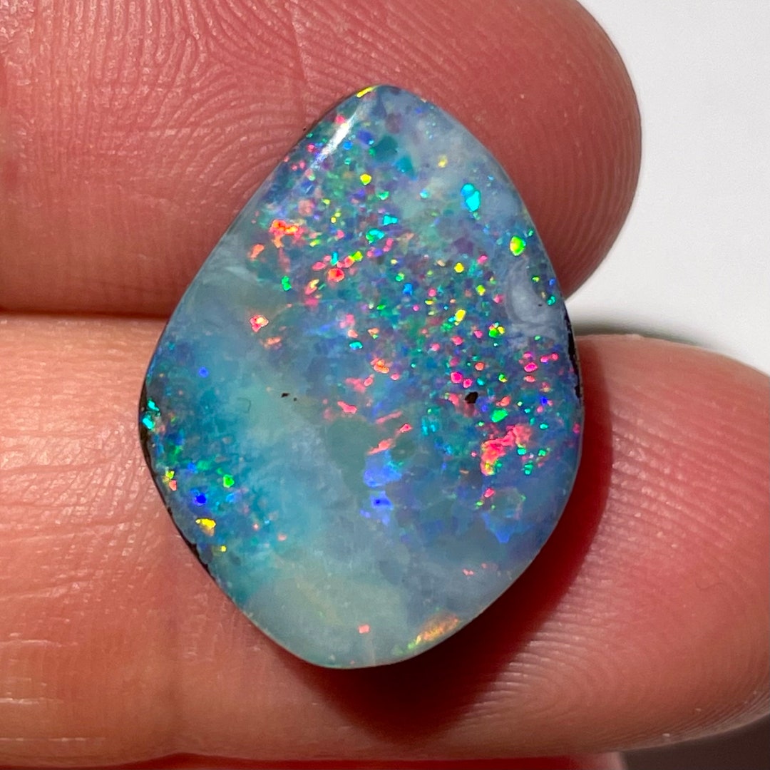 Rare Boulder Opal Cabochon 15ct Polished Koroit Boulder Opal - Etsy