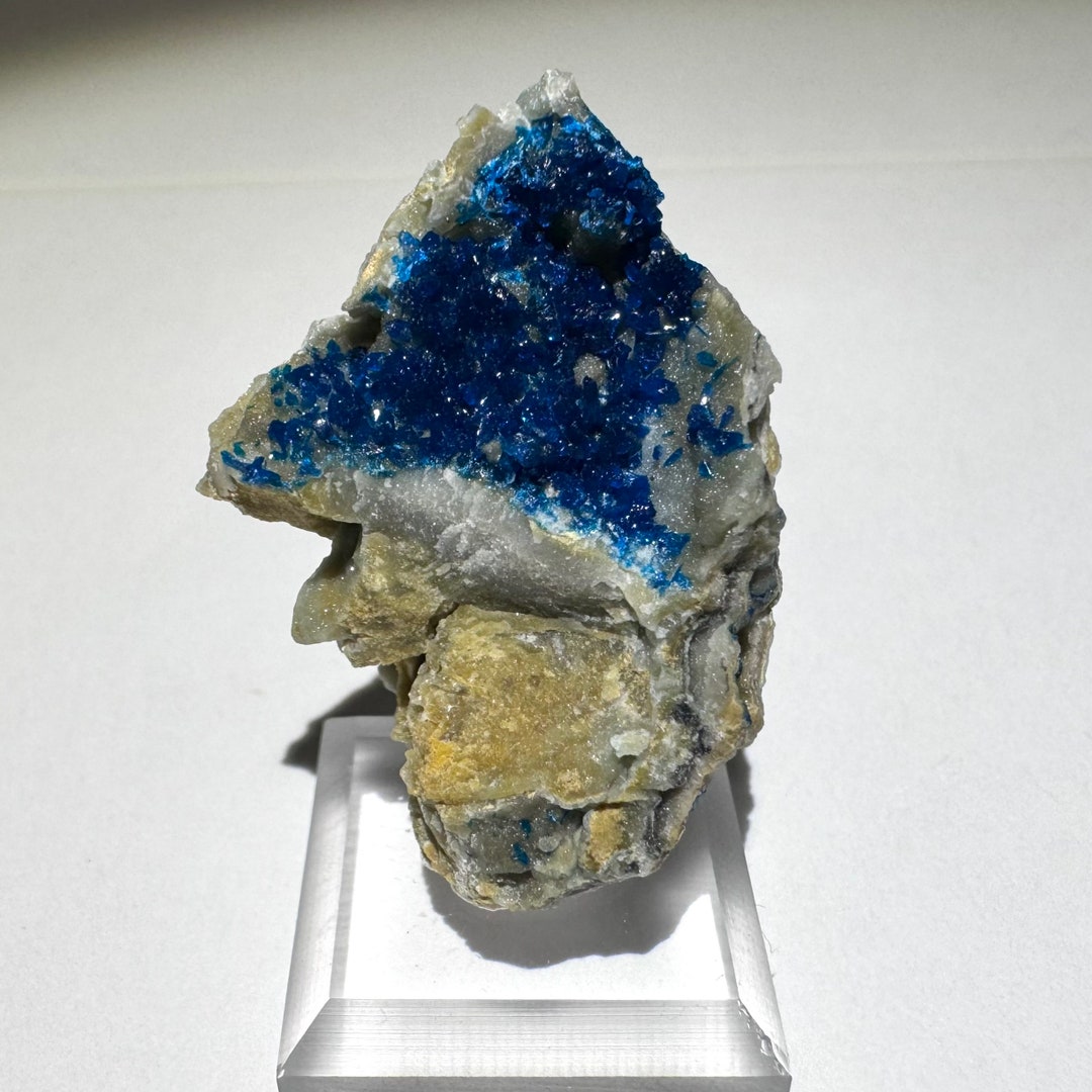 Rare 1.3 Veszelyite W/ Grey Hemimorphite Crystal Cluster 8.7g Mineral ...