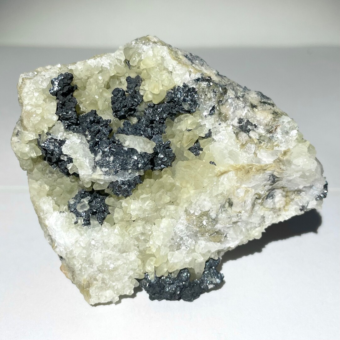 Rare 2.6” Genuine Colorado Native Silver W/ Acanthite & Barite Crystal ...