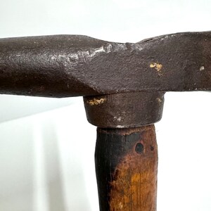 Rare 12.3 Antique Hand Forged Atlas Wooden Mining Pickaxe Collectible Vintage Wood & Steel Miner ...