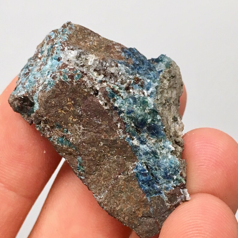 Rare 16.4g Lazulite Crystals w/ Quartz & Siderite Crystal | Etsy