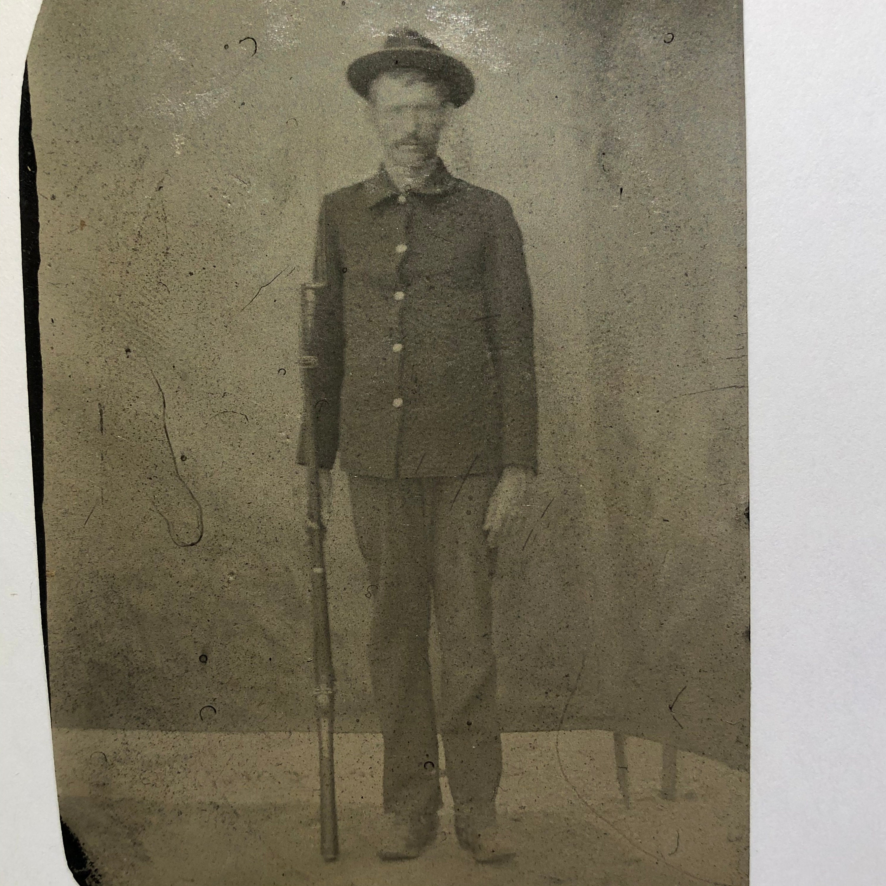 Rare Armed Soldier in Uniform W/ Rifle Bayonet Military Gun - Etsy