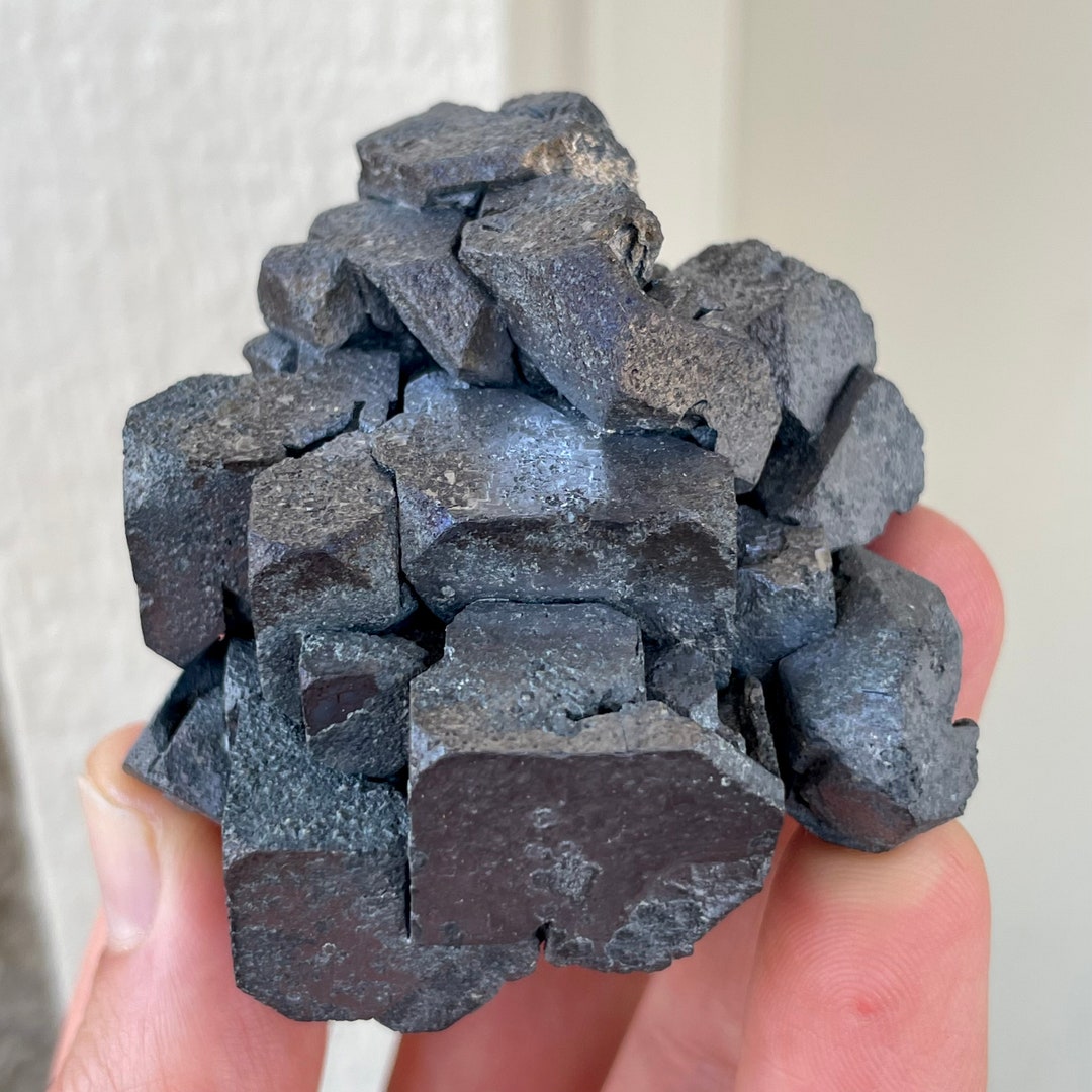 Rare 2.2” Museum Quality Aesthetic Blocky Galena Crystal Cluster 267g ...