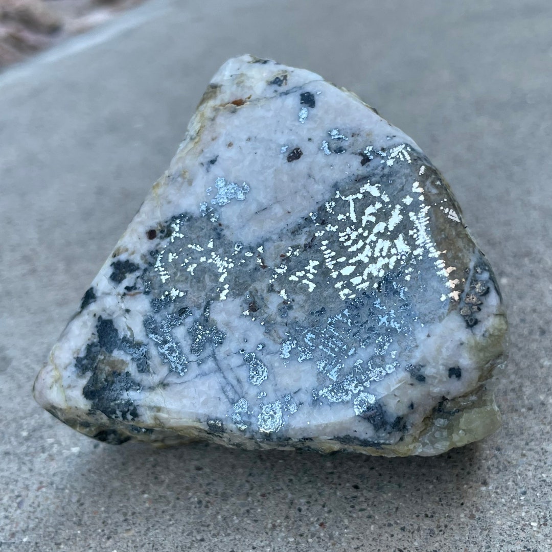 Rare 2.3” Genuine Colorado Native Silver W Acanthite, Calcite Crystal ...