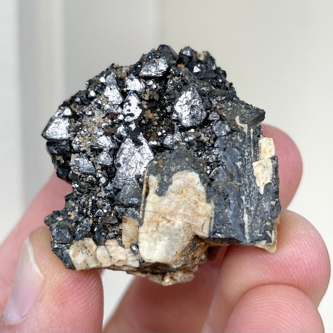 Rare 1.3 Magnetite With Orthoclase Feldspar Crystal 39g Crystal ...