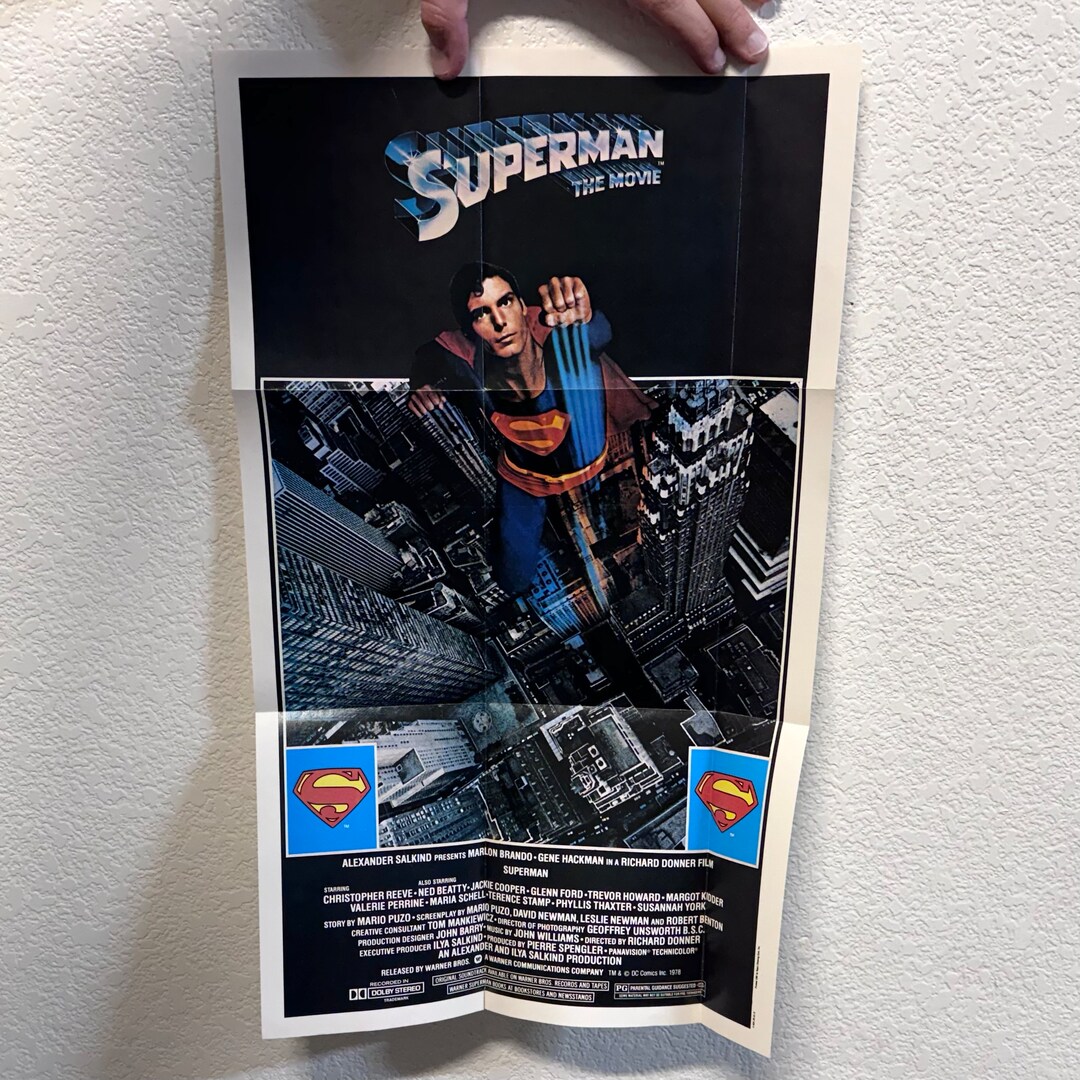 Vintage 20” Original Superman the Movie Topps Poster 1981 Classic ...