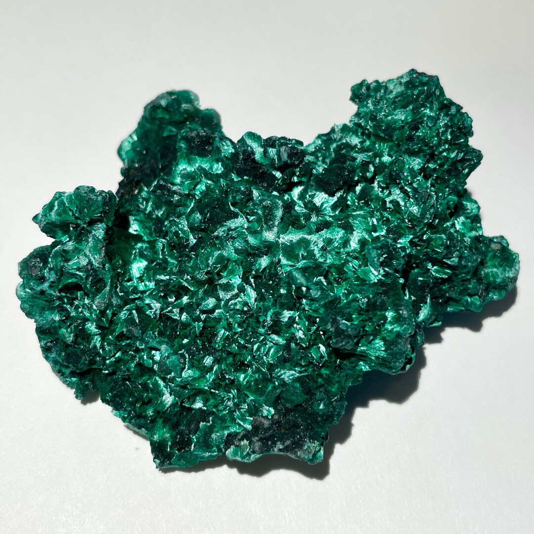 Rare 2” Museum Quality Fibrous Malachite Crystal Cluster 86g Crystal ...