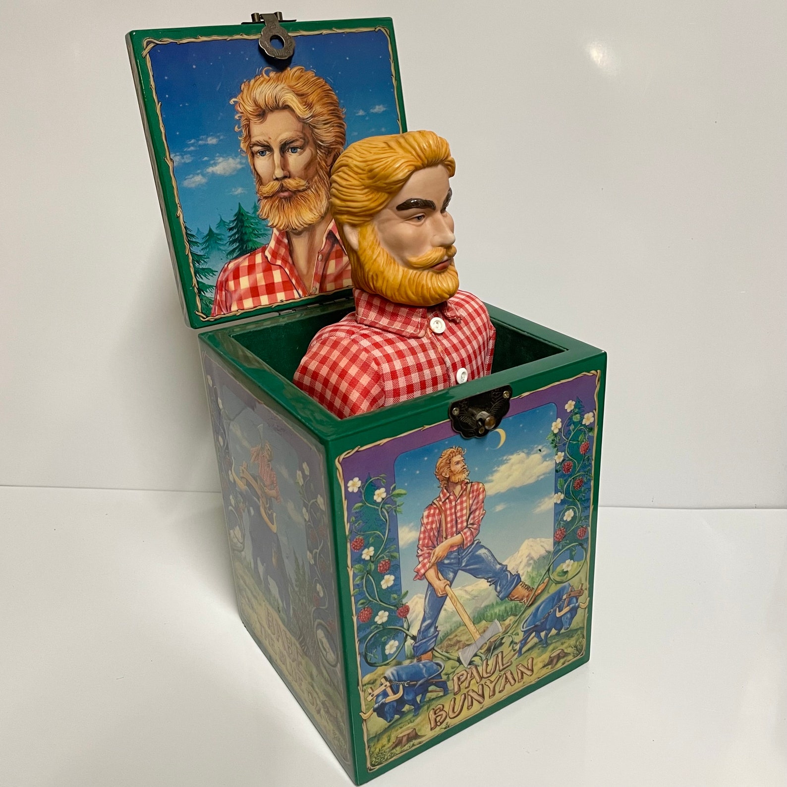 Vintage 7.9 Large Paul Bunyan Music Box American Living - Etsy