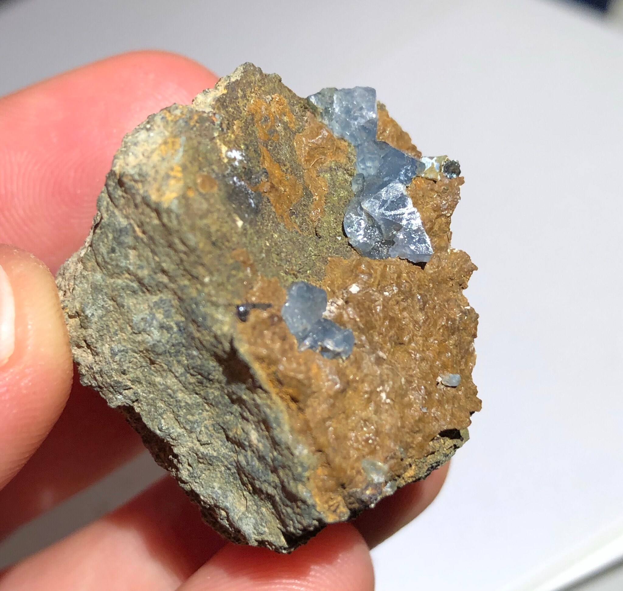 Rocks & Geodes Home Décor Rare Blue Quartz Mineral Specimen from Spain ...