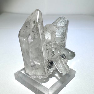 Rare 1.3” Museum Quality Quartz & Dogtooth Calcite With Skuttérudite ...