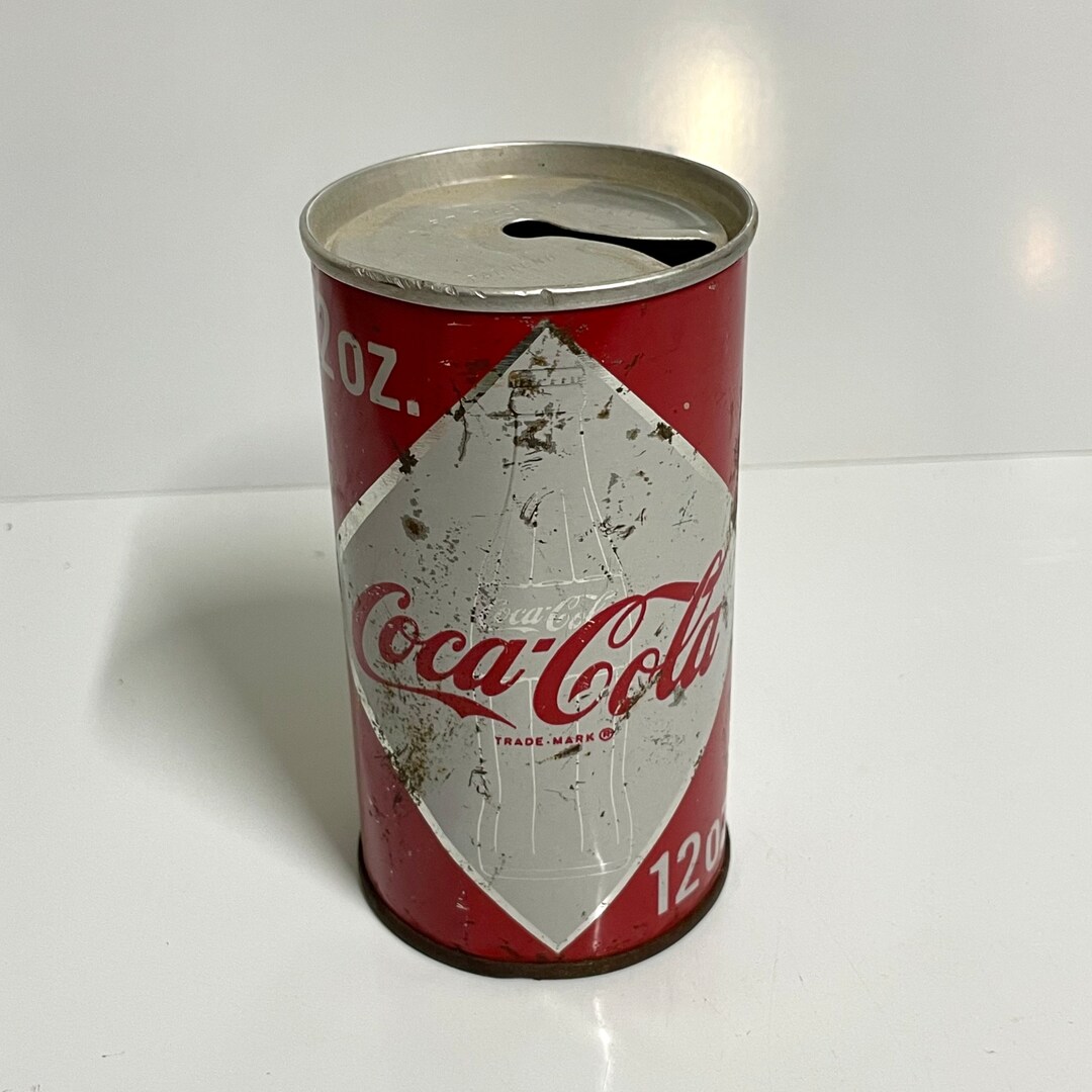 Rare 4.8 Vintage Coca Cola Soda Can Collectible Antique Genuine 1963 ...