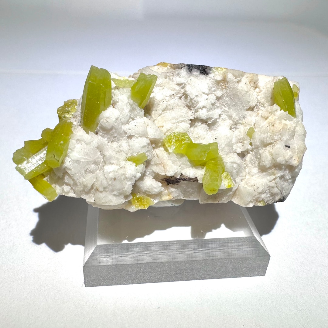 Rare 1.6 Gem Yellow Green Pyromorphite Crystal Cluster 20g Mineral ...