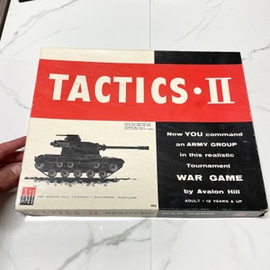 Vintage 1961 Tactics 2 Realistic War Board Game Collectible Avalon Hill ...