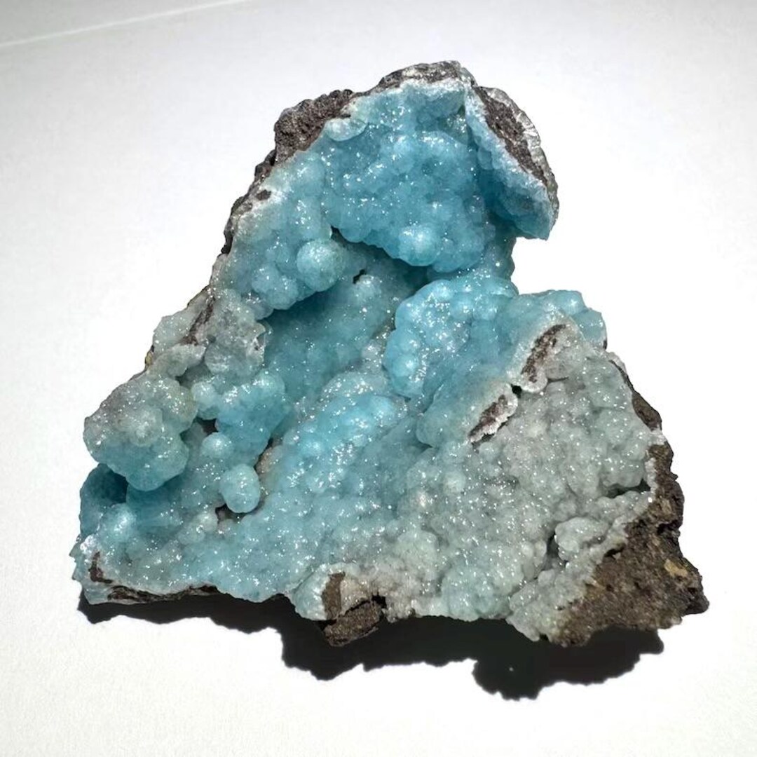 Rare 2” Museum Quality Druzy Blue Botryoidal Hemimorphite Crystal ...