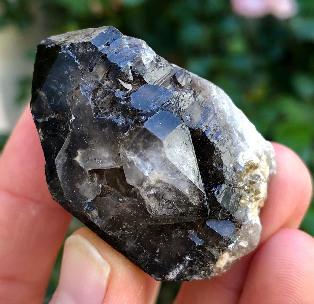 Rare 1.8” Super 6 Quartz, Smoky Quartz, Hematite, Lepidocrocite, Rutile & Goethite Crystal 40g ...