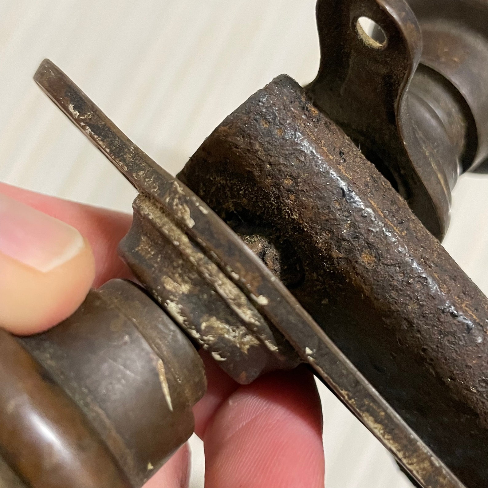 Vintage 6 1800s Antique Corbin Glass Doornob and Rusted Steel - Etsy