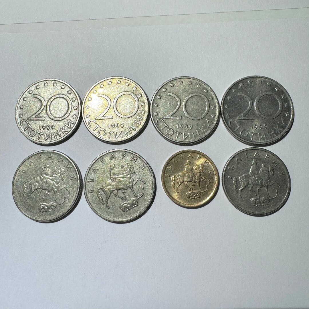 8pc Lot Bulgarian Stotinki Foreign Coin Set - Bulgaria Coin Collection ...