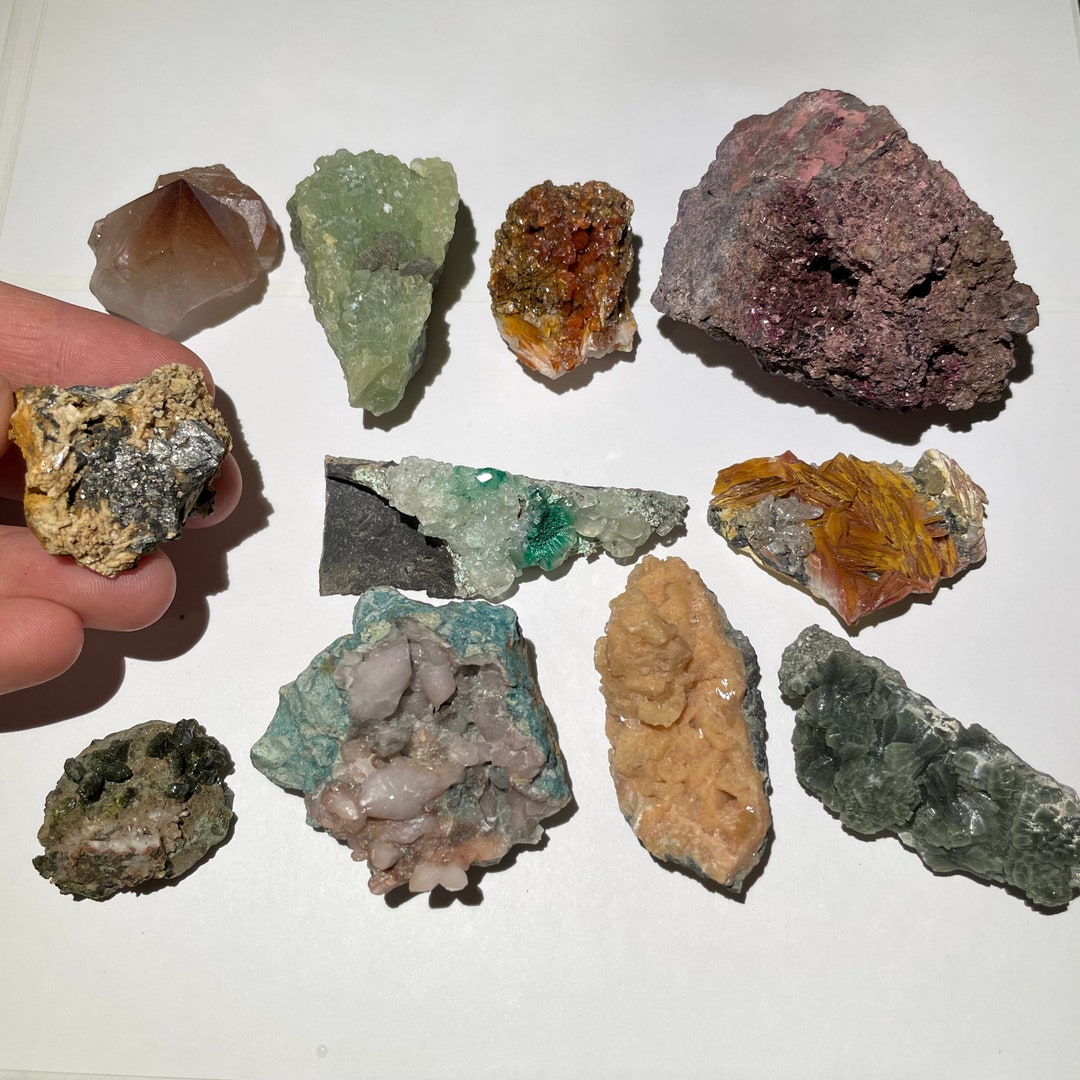 11pc Lot Rare Moroccan Mineral Collection Set 1lb Wholesale Crystal ...