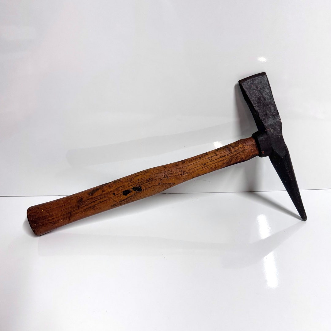 Rare 12.3” Antique Hand Forged Atlas Wooden Mining Pickaxe Collectible ...